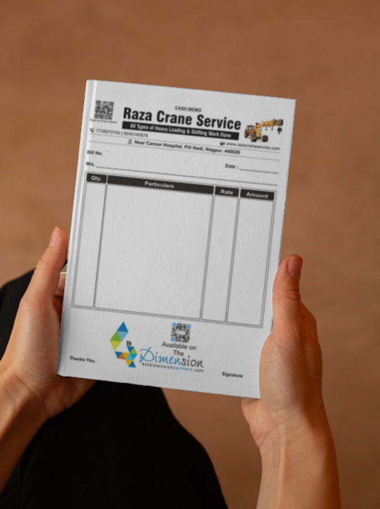 Billbook Memo printing press services in Pili Nadi Nagpur, Check sample ...